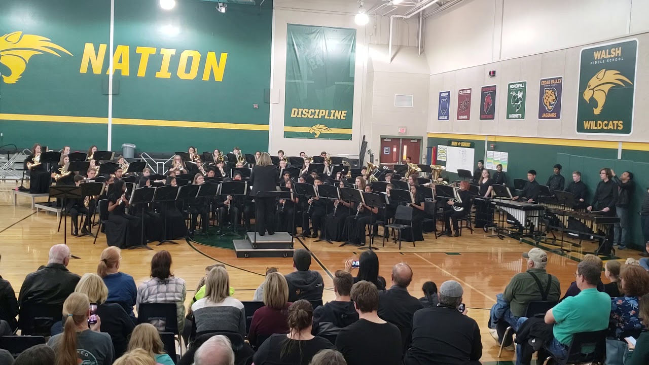 Walsh Middle School Honor Band 2019 Winter Concert - Benediction by ...