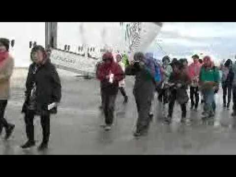 ΑΦΙΞΗ ΠΡΩΤΟΥ ΚΡΟΥΑΖΙΕΡΟΠΛΟΙΟΥ ΣΤΗΝ ΠΑΤΜΟ - YouTube