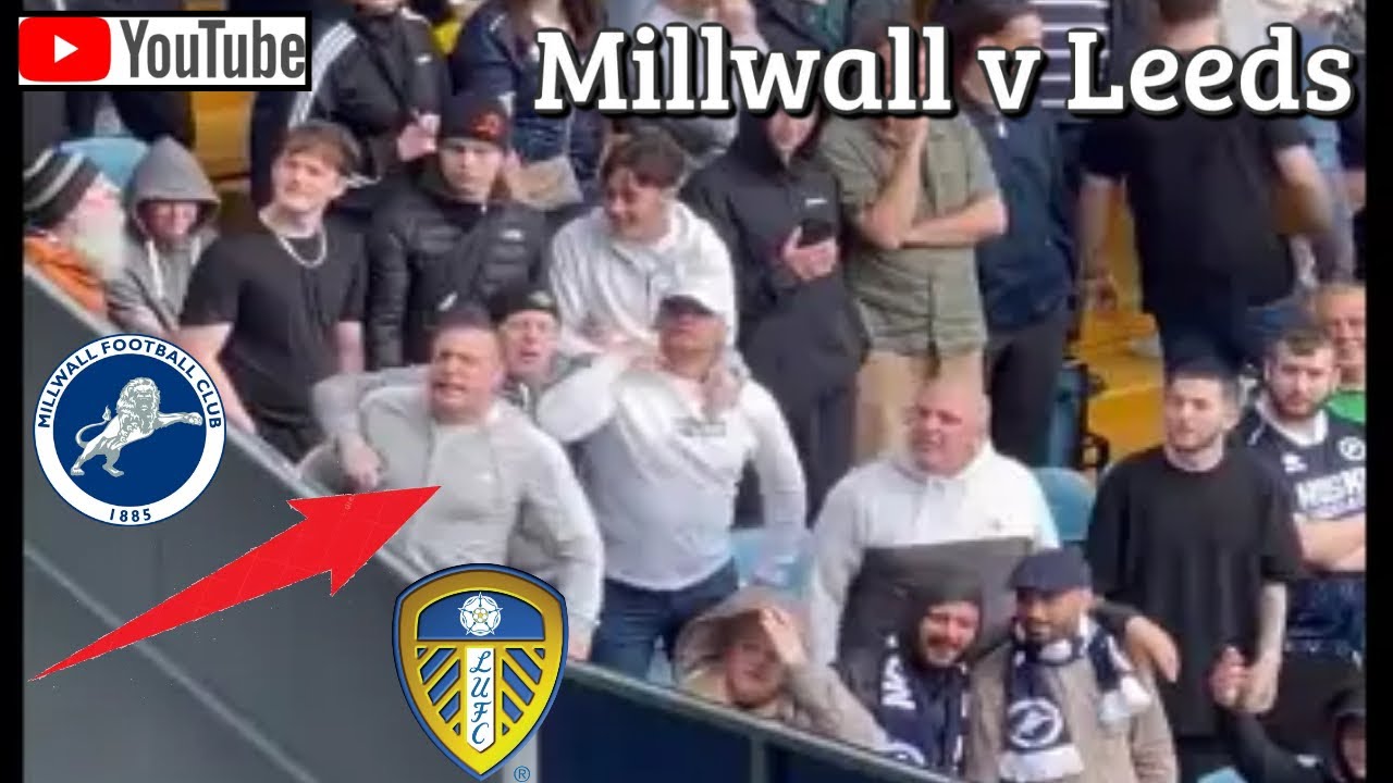 Millwall v Leeds fans terrace banter ⚽👊 - YouTube