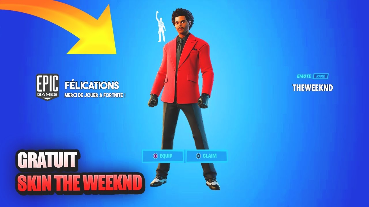 Le Skin THEWEEKND est enfin Disponible sur Fortnite ! - YouTube