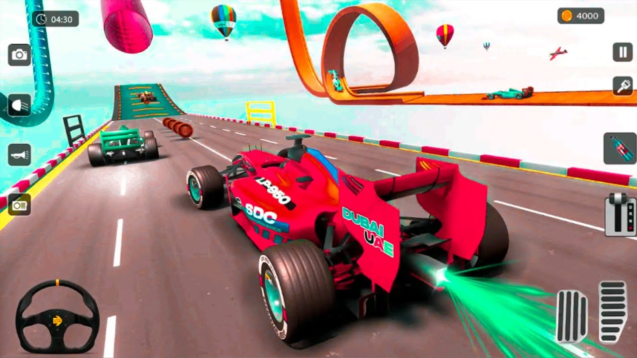 Impossible Formula Car Stunts Racing Simulator 3D - Extreme Mega Ramp ...