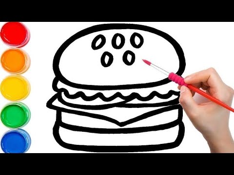 how to draw a Barger //simple drawing for kids //kids drawing tutorial ...