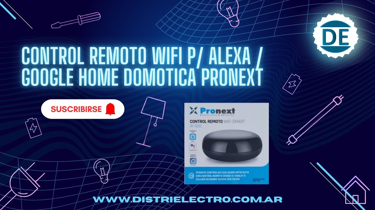 CONTROL REMOTO WIFI P/ ALEXA / GOOGLE HOME DOMOTICA PRONEXT#controlremoto # ...