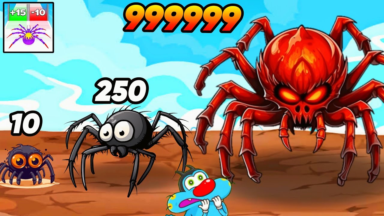 Spiderman Oggy merge All Noob Spider To Build Strongest Spider Monster ...