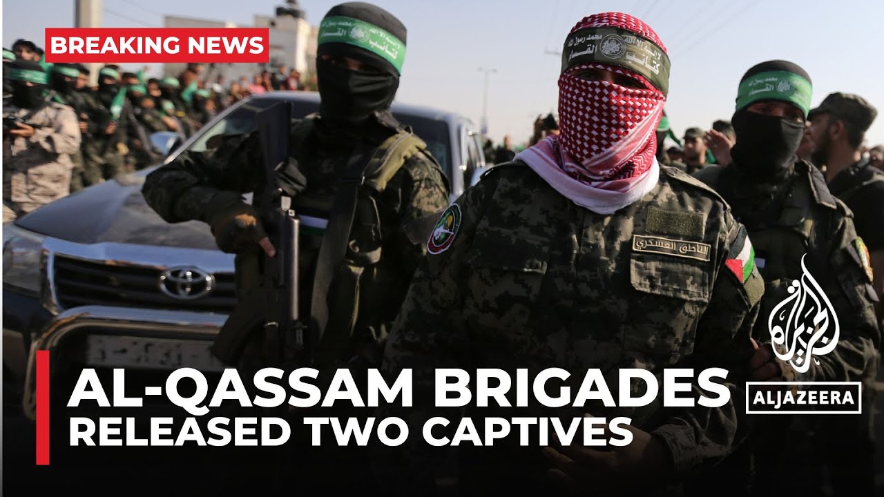 Al-Qassam Brigades says it released two more captives - YouTube
