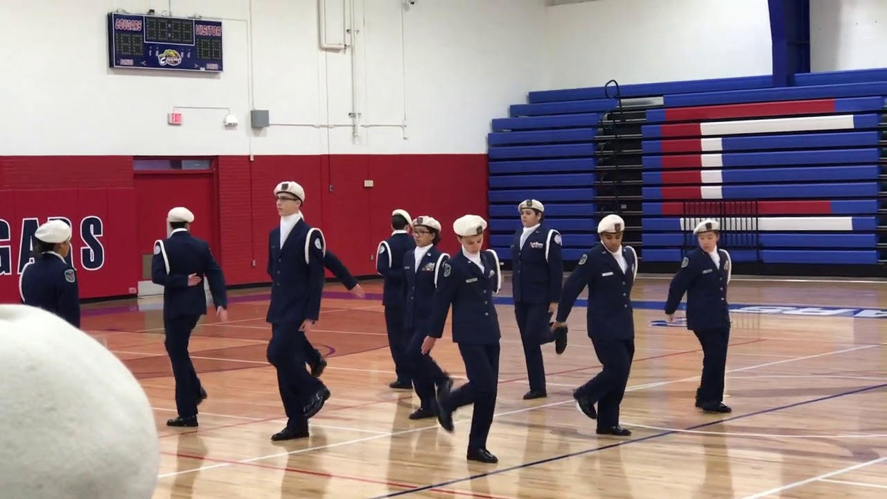 TWHS AFJROTC Drill Team Varsity Unarmed Exhibition 2018-2019 - YouTube
