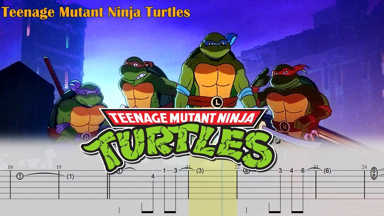 Teenage Mutant Ninja Turtles Theme Áudio Tab - YouTube
