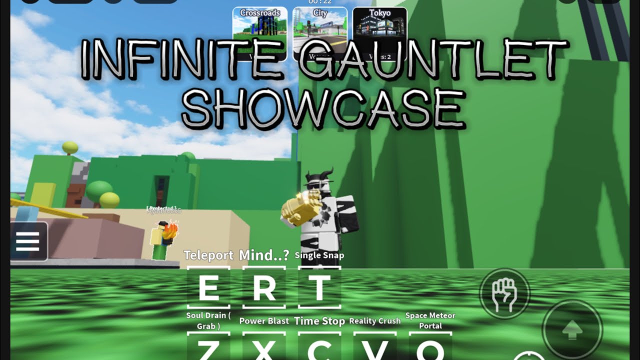 Infinite gauntlet showcase! ( INFINITE SCRIPT FIGHTING ) - YouTube