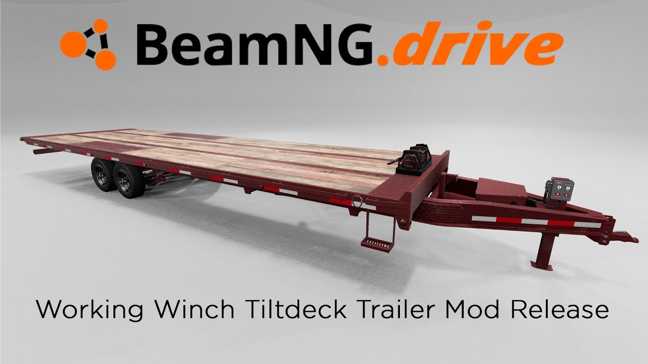 Beamng Working Winch Mod for Tiltdeck Trailer Release - YouTube