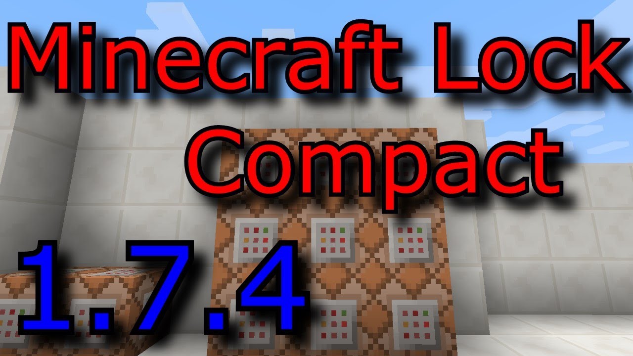 Minecraft-How to Make a Lock(Compact) - YouTube