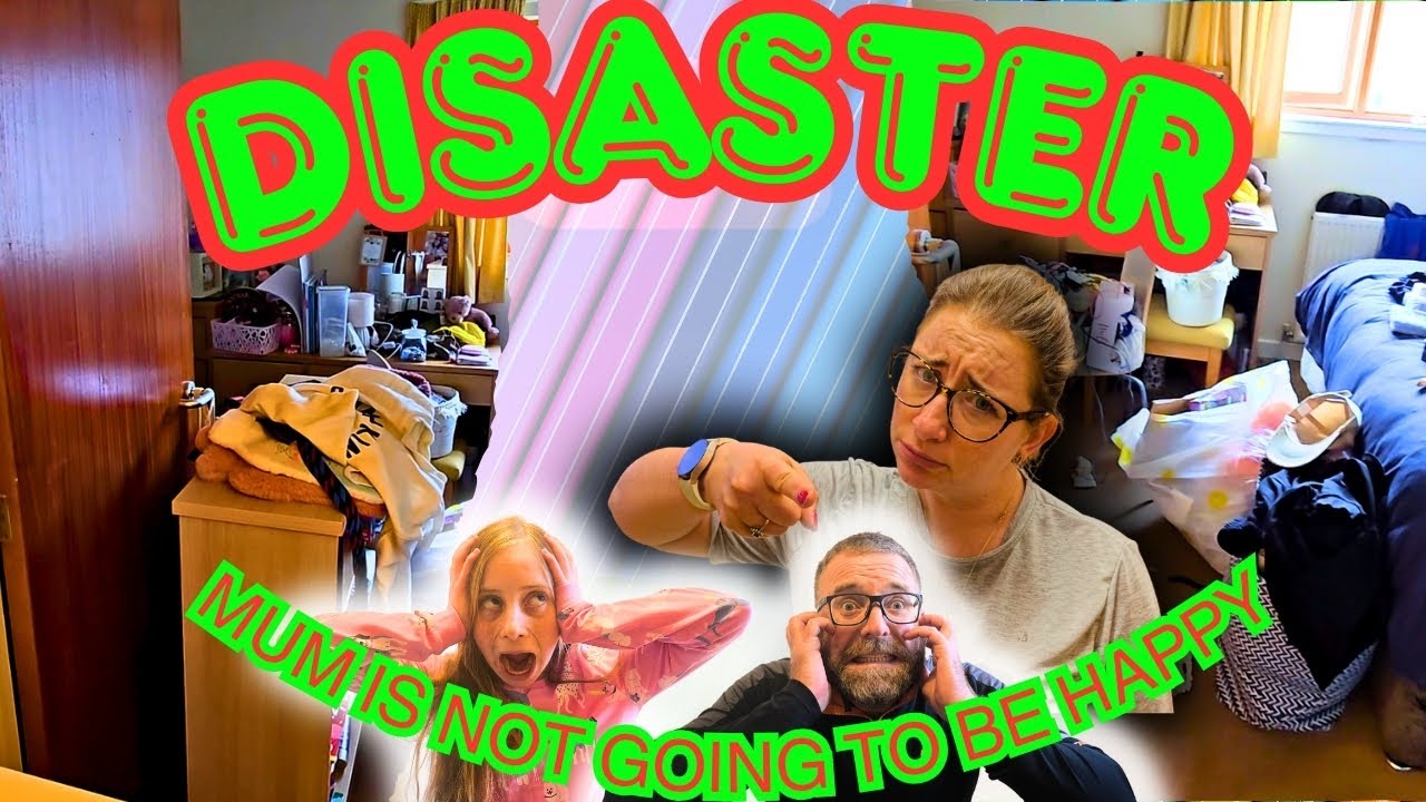 Disaster, what a complete mess, decluttering a room. - YouTube