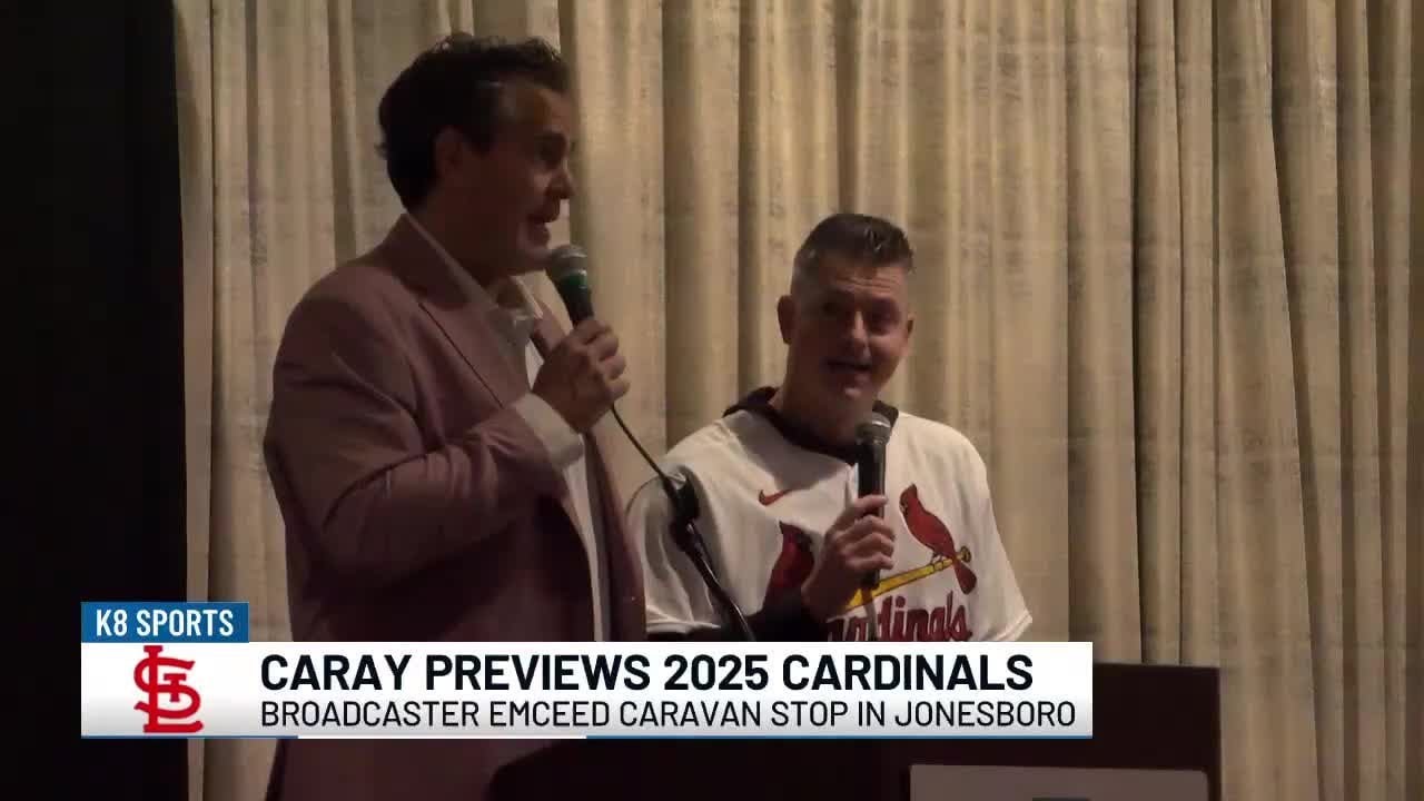 Chip Caray talks 2025 Cardinals at Caravan in Jonesboro - YouTube