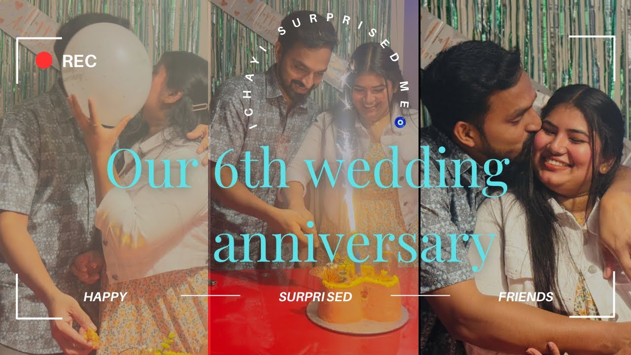 Our 6th wedding anniversary 🧿Ichayi surprised me with unexpected gift🫂 ...