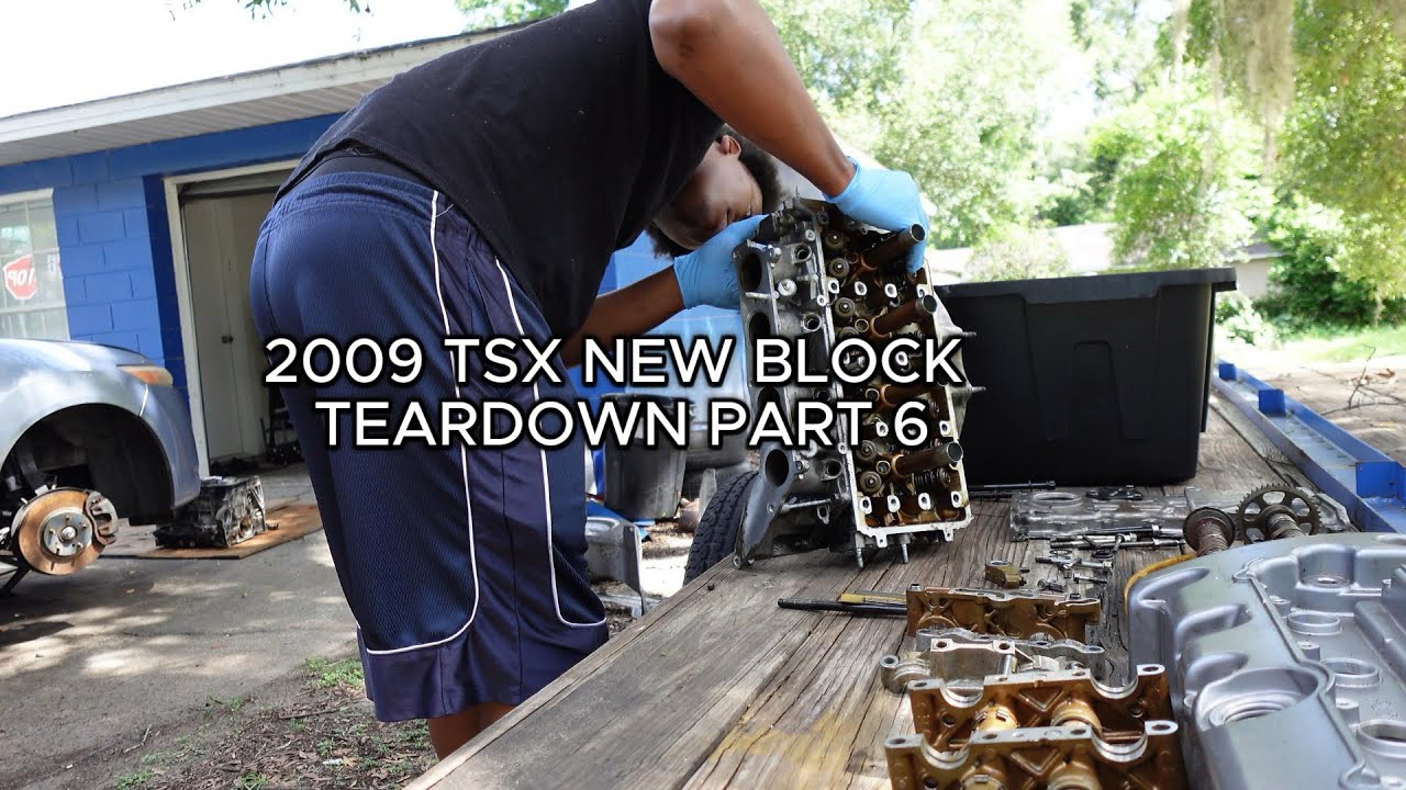 2009 tsx new block teardown part 6 - YouTube