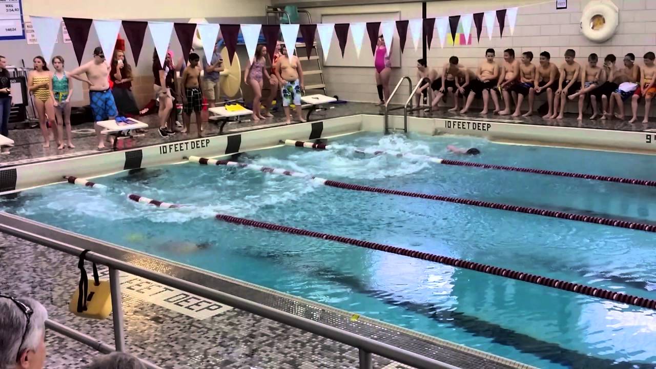 Swim meet 6th grade - YouTube