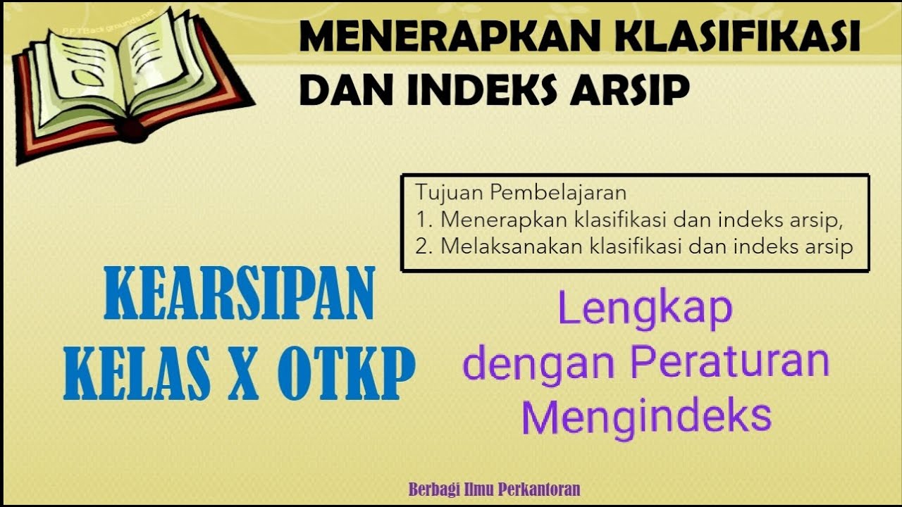 Klasifikasi dan Indeks Arsip - YouTube