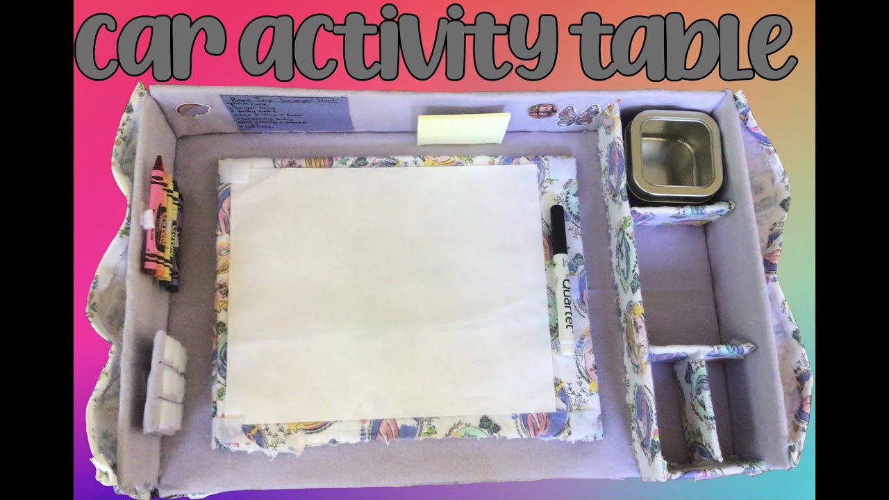 DIY Car Activity Table For Kids! - YouTube