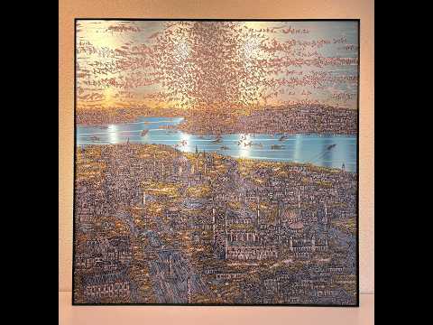 Devrim Erbil Giclee İstanbul Tarihi Yarımada 120*120 cm 2025 Yılı Sertifikalı