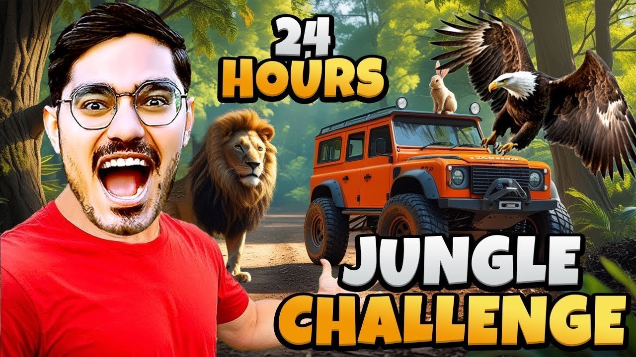 24 Hours In Jungle Challenge Will I Survive - YouTube