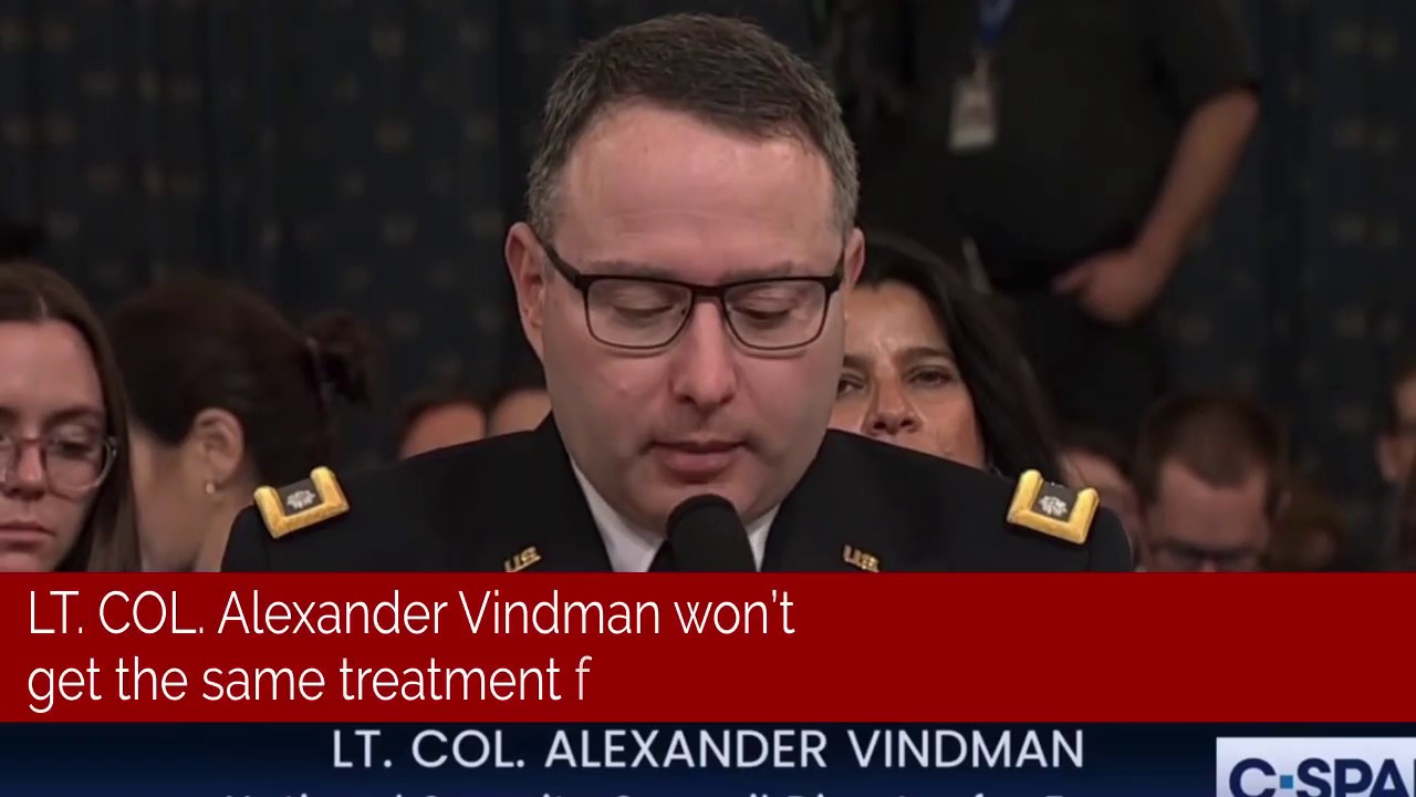 Lt Col Vindman, Patriot. - YouTube