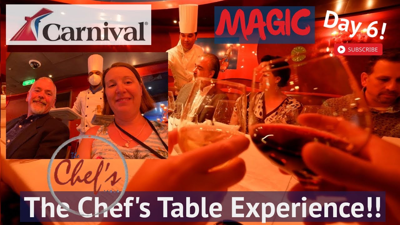 Carnival Magic New York Cruise 2022 - Chef's Table Experience!! | Tea Time! #6/7 - YouTube