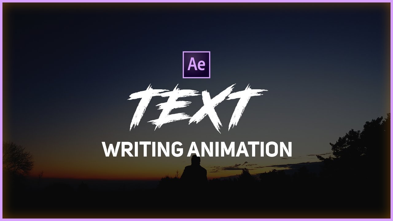 Smooth Text Writing Animation In Adobe After Effects Cc - YouTube
