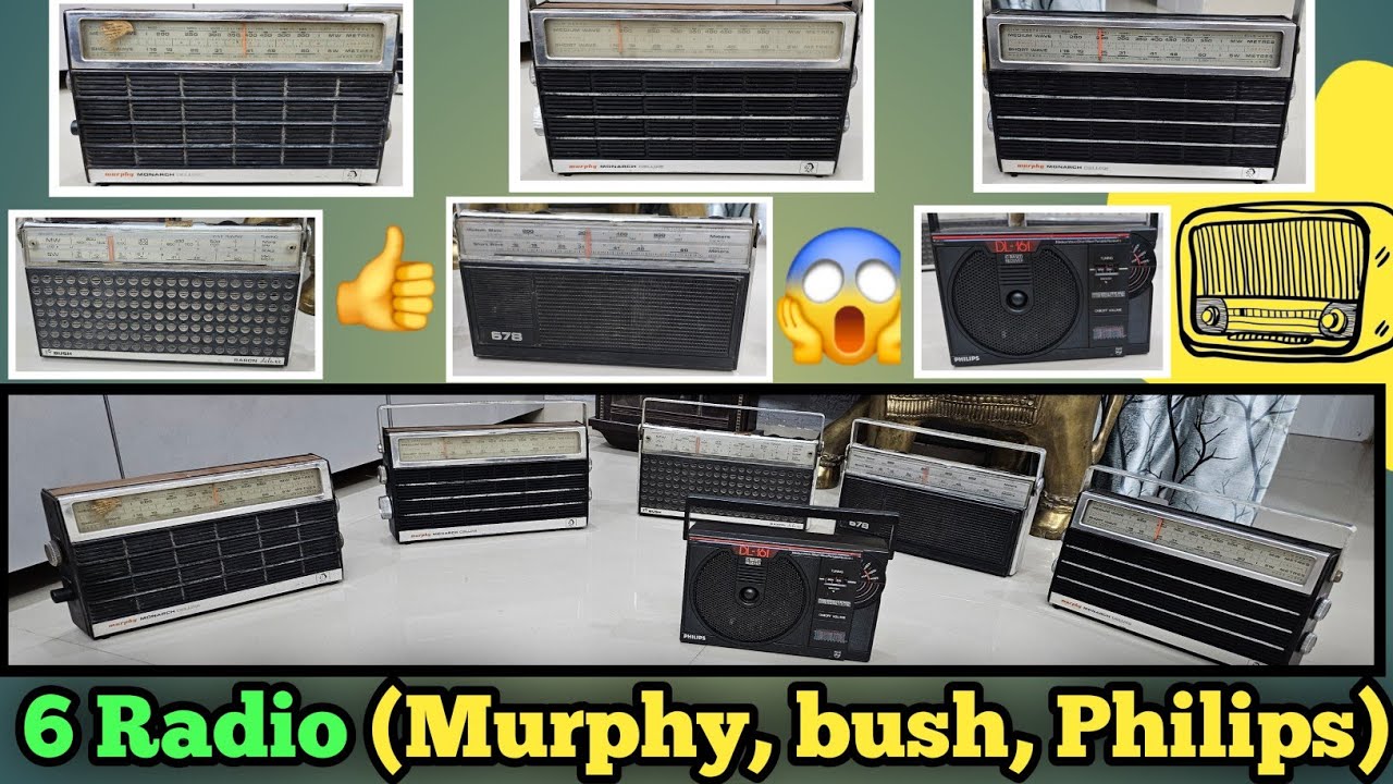 OLD VINTAGE RADIO OF ( PHILIPS , MURPHY , BUSH ) 6 radio old vintage ...