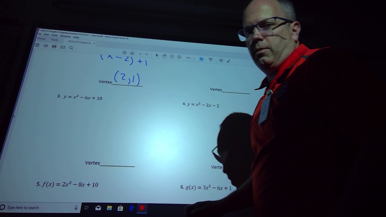 CP Algebra 1, semester 2 Chapter 8 WS 11 - YouTube