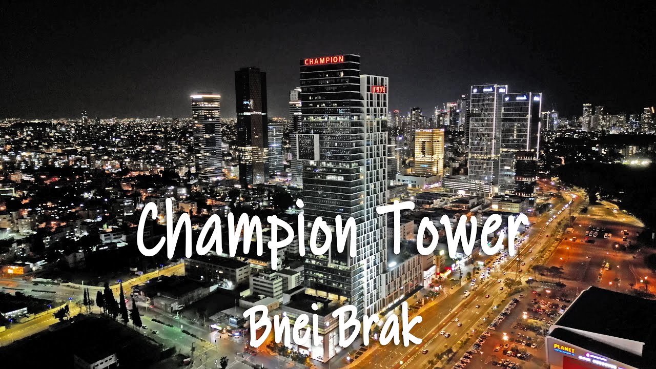 Champion Tower. Bnei Brak. Night. 4K - YouTube