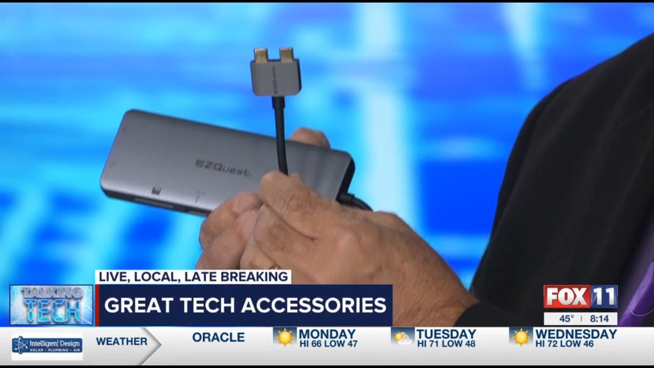 KMSB Fox 11 Segment - Great Tech Accessories - YouTube