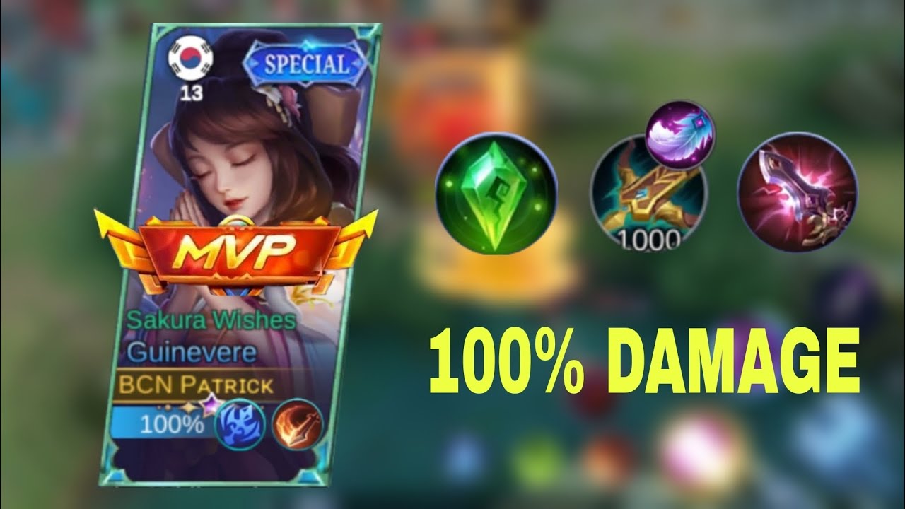 GUINEVERE GAMEPLAY FULL DAMAGE | MLBB - YouTube