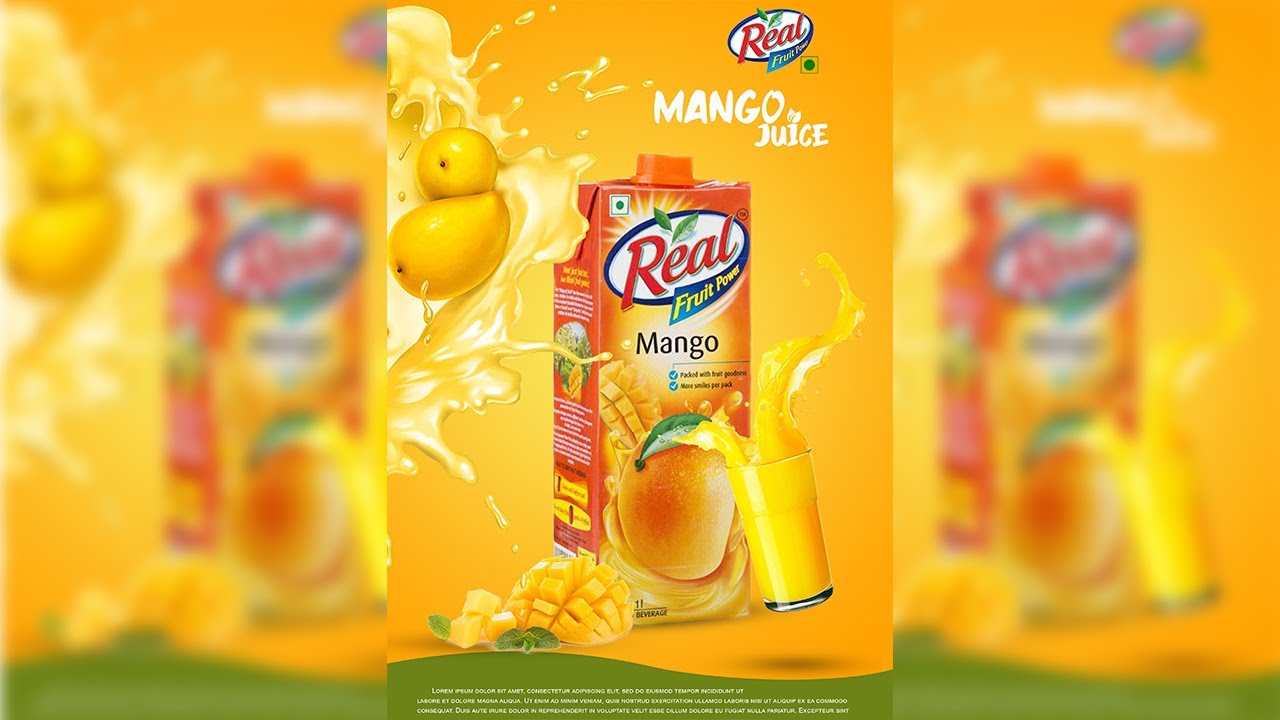 REAL JUICE POSTER DESIGN TUTORIAL - YouTube