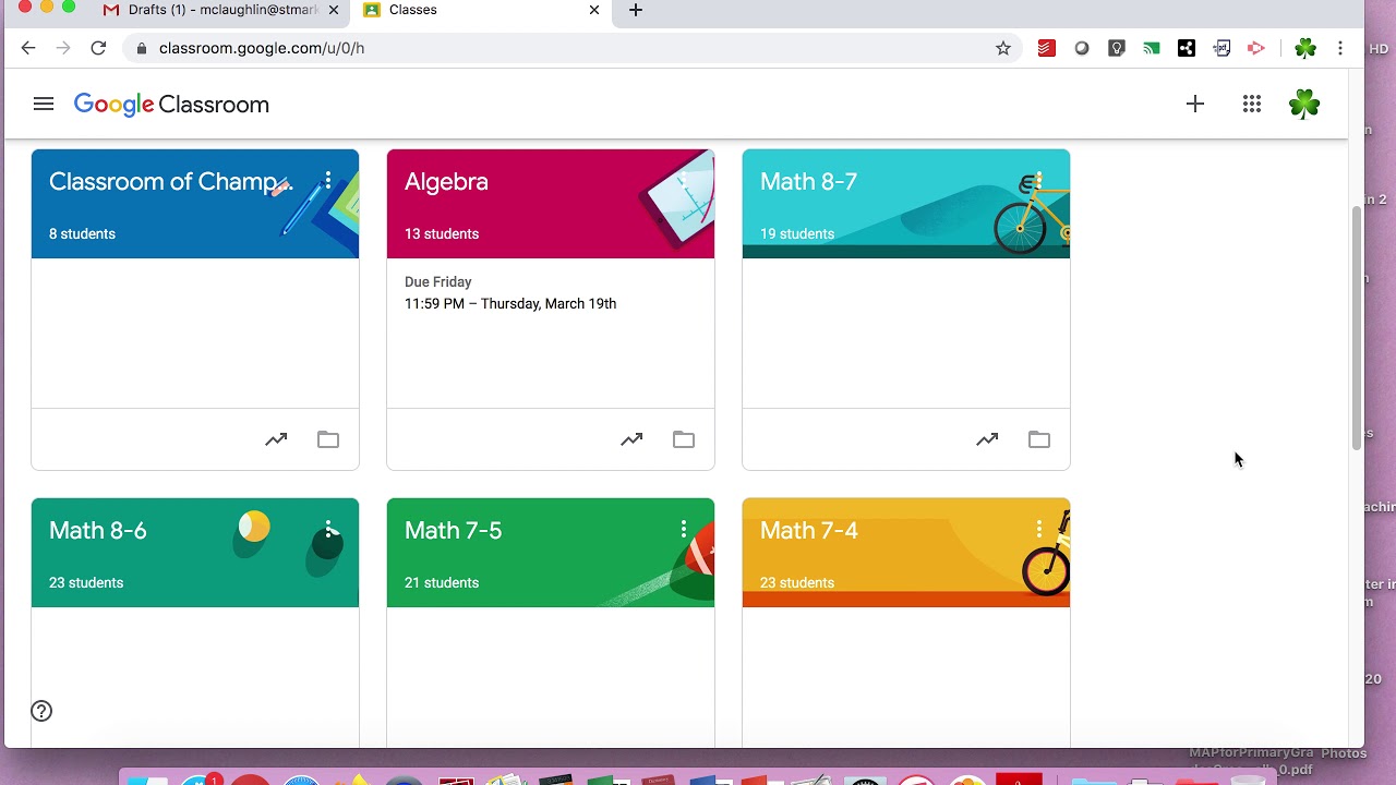 Getting to Google Classroom - YouTube