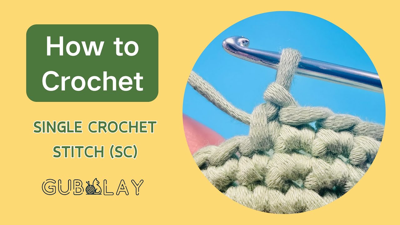 04 How to crochet single crochet stitchsc？| Crochet tutorial for ...