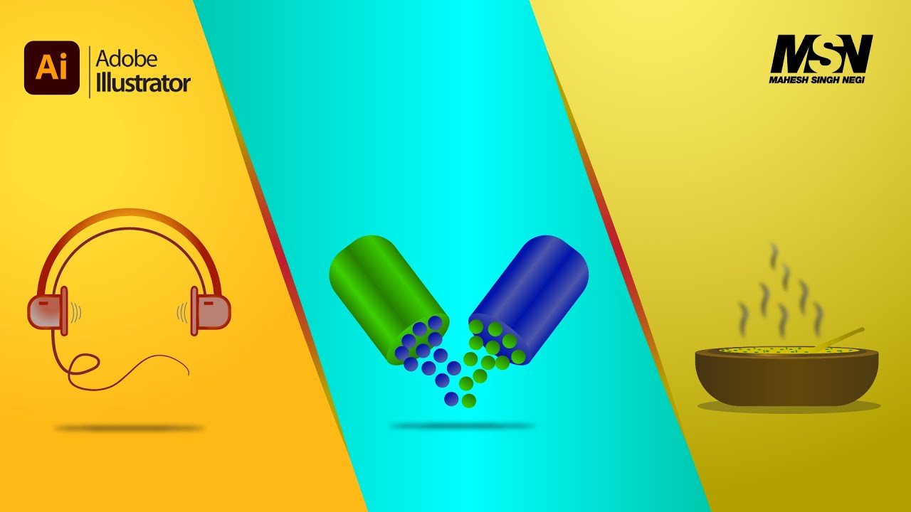 Top 3 Vector art form Adobe Illustrator. - YouTube