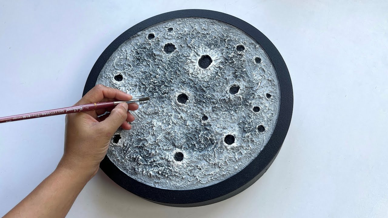 Decorative Moon Art | Create Elegant Textured Moon Wall Art | Moon ...