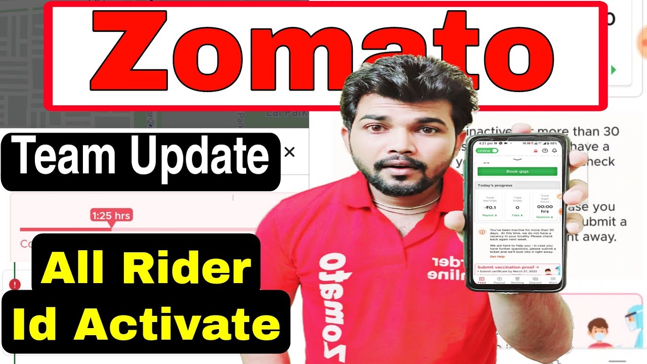 Zomato team update || zomato id activate all delivery boys 2022 || By ...
