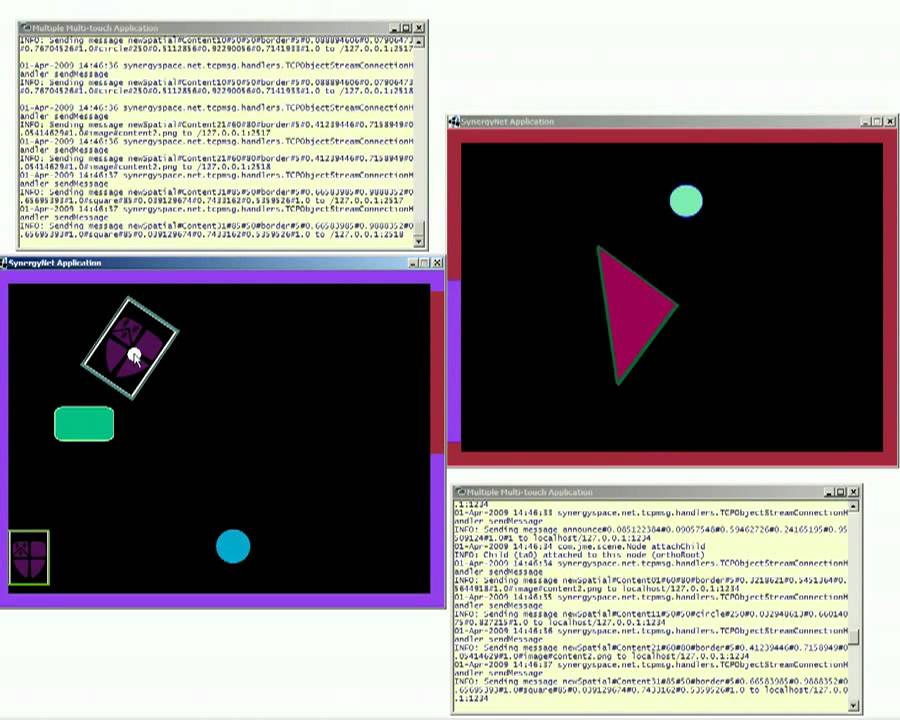 Sophisticated System for Passing Items between Networked Displays Demo ...