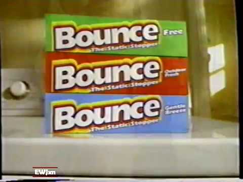 1996 Bounce Fabric Softener "New Bounce" TV Commercial - YouTube