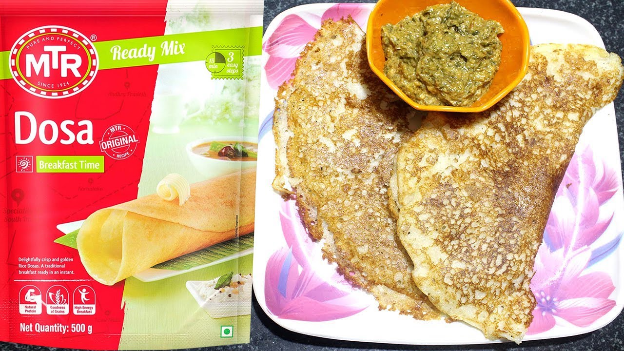 MTR Dosa Mix | MTR Instant Dosa - YouTube