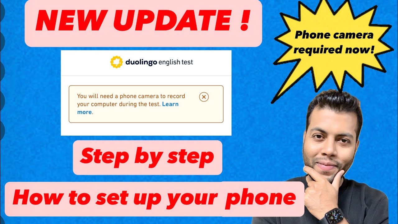 DUOLINGO ENGLISH TEST | NEW UPDATE | Step by step on How to set up your ...