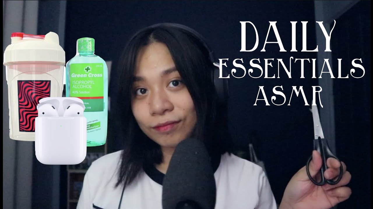 MY DAILY ESSENTIALS IN ASMR!! - YouTube