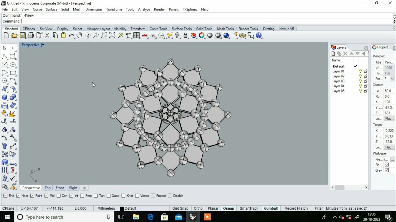 surface // cad design//rhino 3d//@bmprimejewellers - YouTube