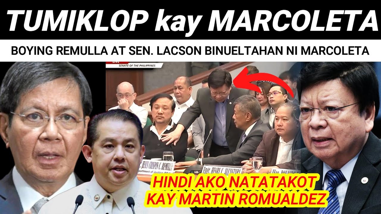 Senator Rodante Marcoleta Ginulat ang Senado! Remulla, at Lacson Tiklop ...