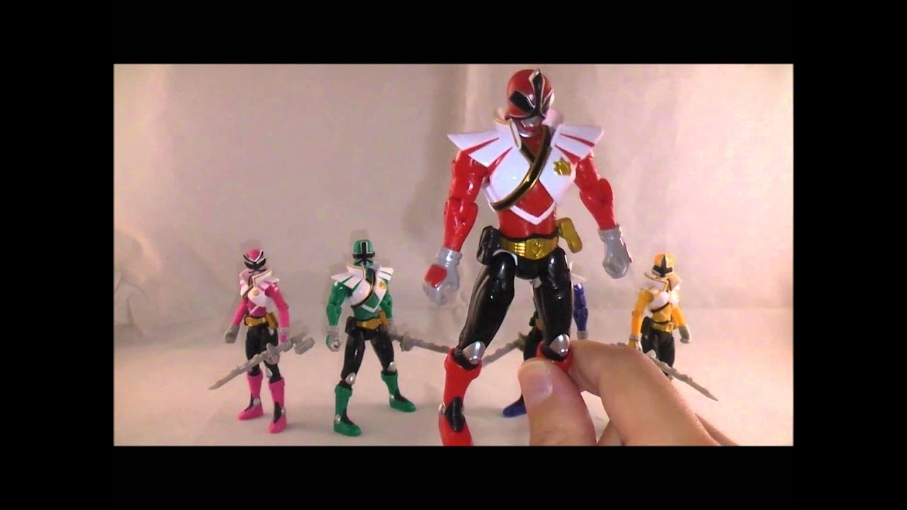 Power Rangers Super Samurai Super Mega Mode Figures Review - YouTube