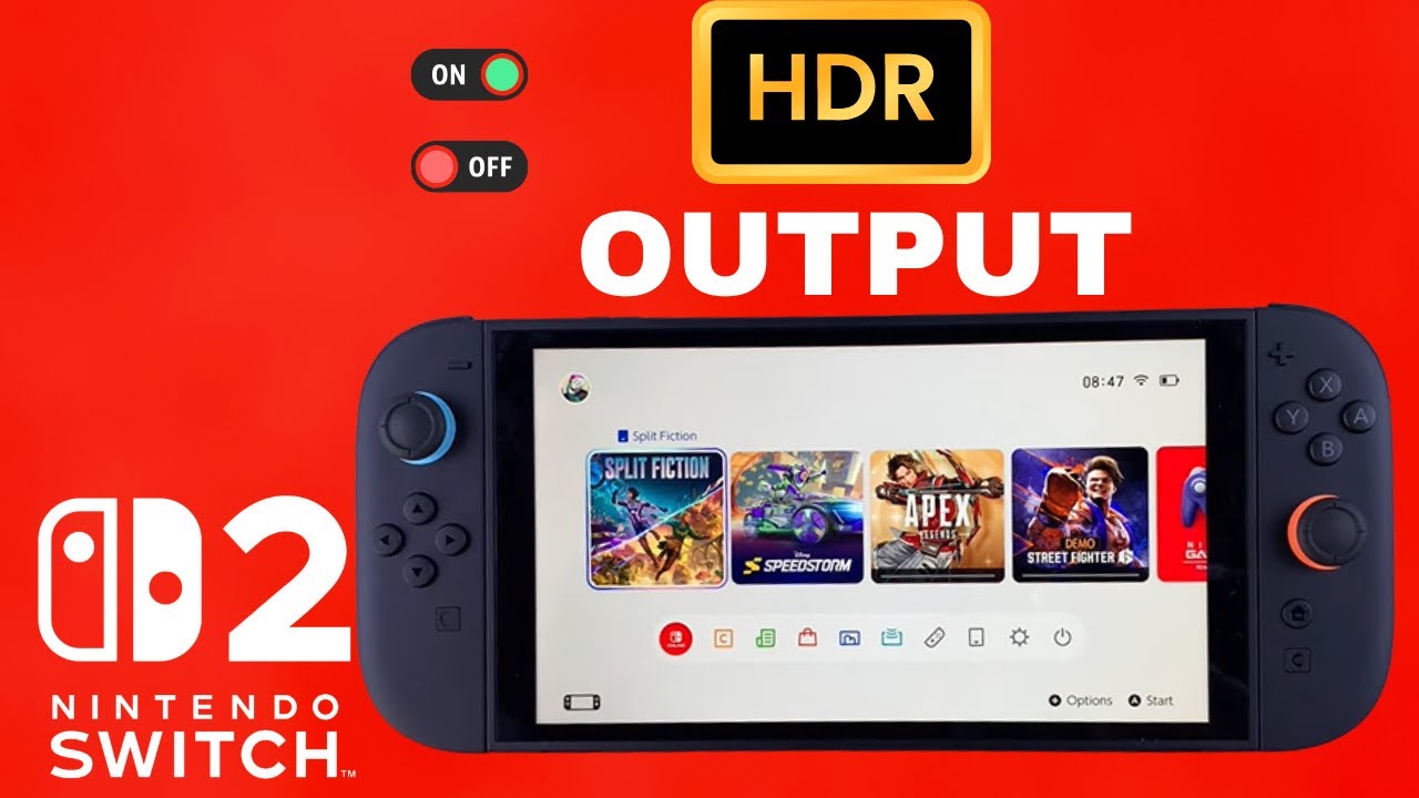 How To Enable / Disable HDR Output On Nintendo Switch 2 - YouTube