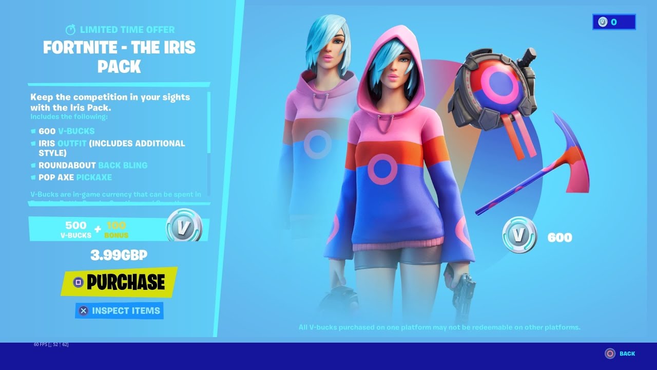 NEW FORTNITE STARTER PACK- THE IRIS PACK - YouTube