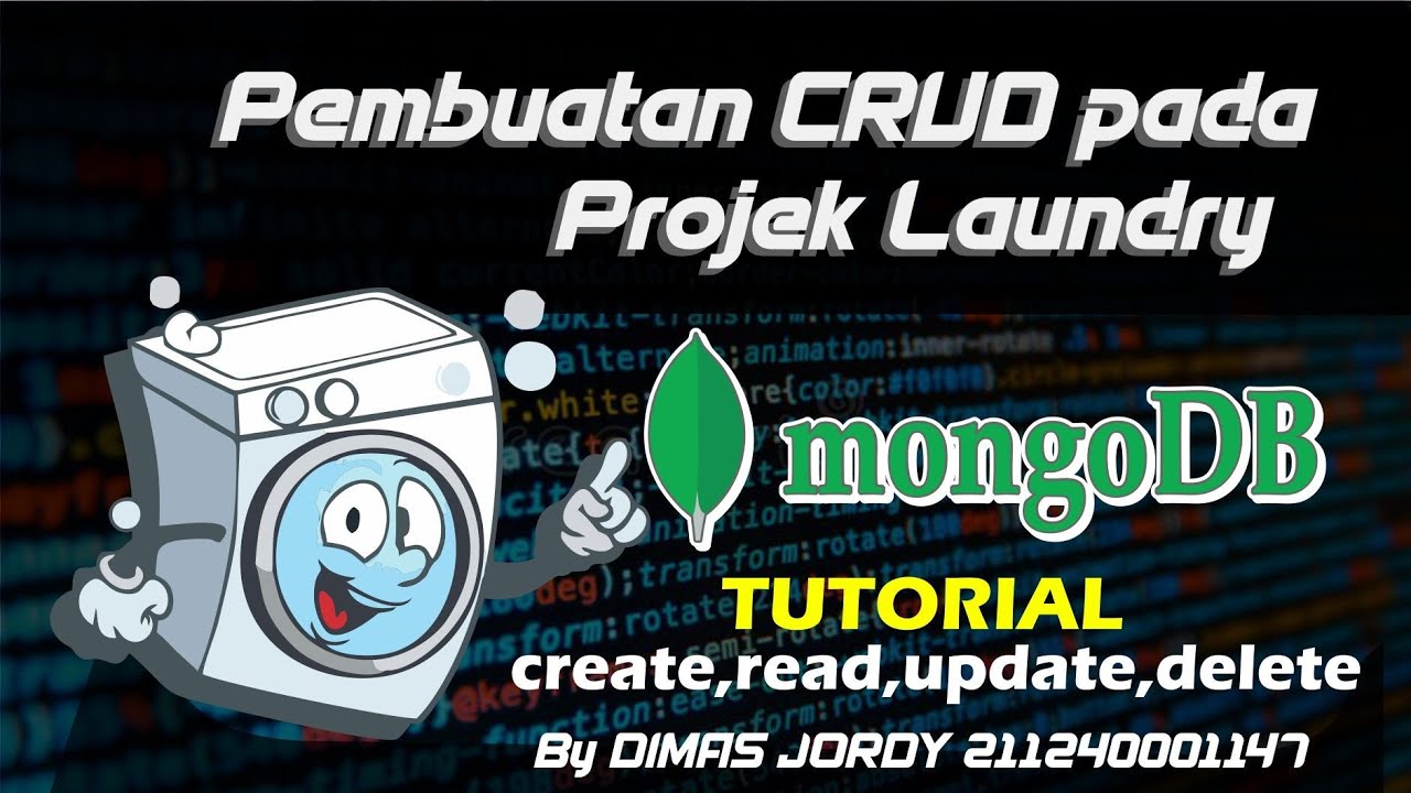 CRUD mongo db pada projek Laundry - YouTube