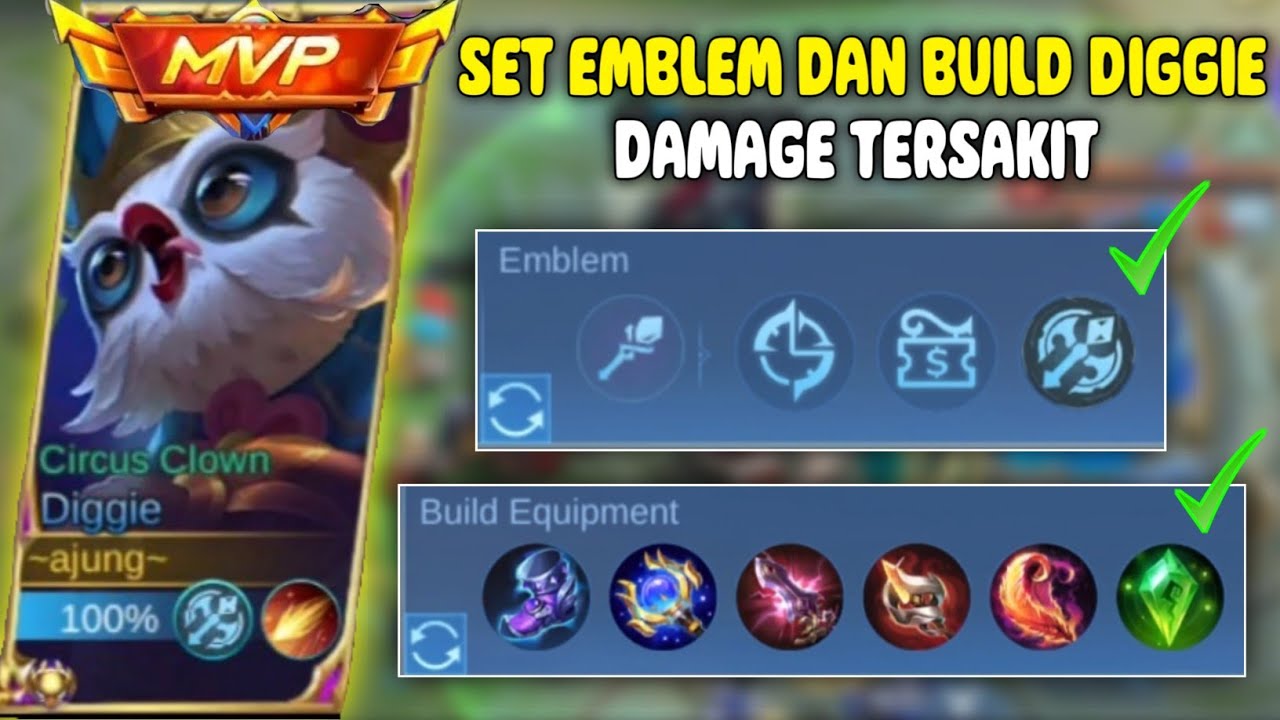 SET EMBLEM DAN BUILD INILAH YANG BIKIN DIGGIE TAMBAH SAKIT‼️BUILD ...