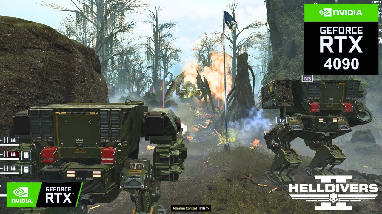 HELLDIVERS 2: EXOSUITS DEFEND on RTX 4090 24GB (4K Maximum Graphics ...